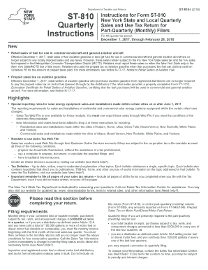 Fillable Online tax ny Form ST-810-I:2/16:Instructions for Form ST-810 ...