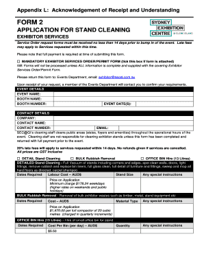 Fillable Online Appendix L: Acknowledgement of Receipt and ...