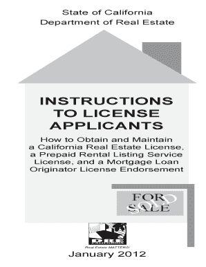 Fillable Online Instructions to License Applicants. How to Obtain and ...