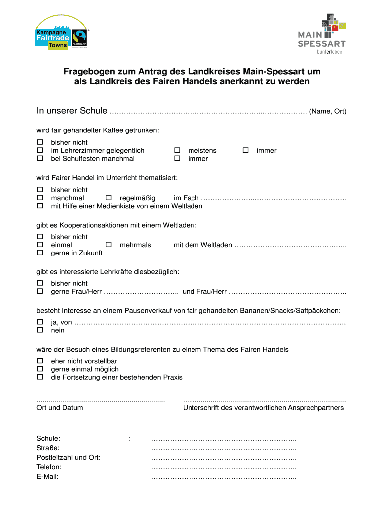 Fillable Online main-spessart Sehr geehrte Schulleitungen, - main ...