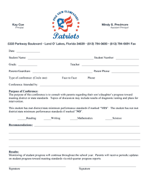 Fillable Online pves pasco k12 fl PMP Progress Monitoring Conference ...