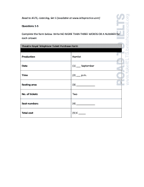 Fillable Online Complete the form below. Write NO MORE THAN THREE WORDS OR ... Fax Email Print ...