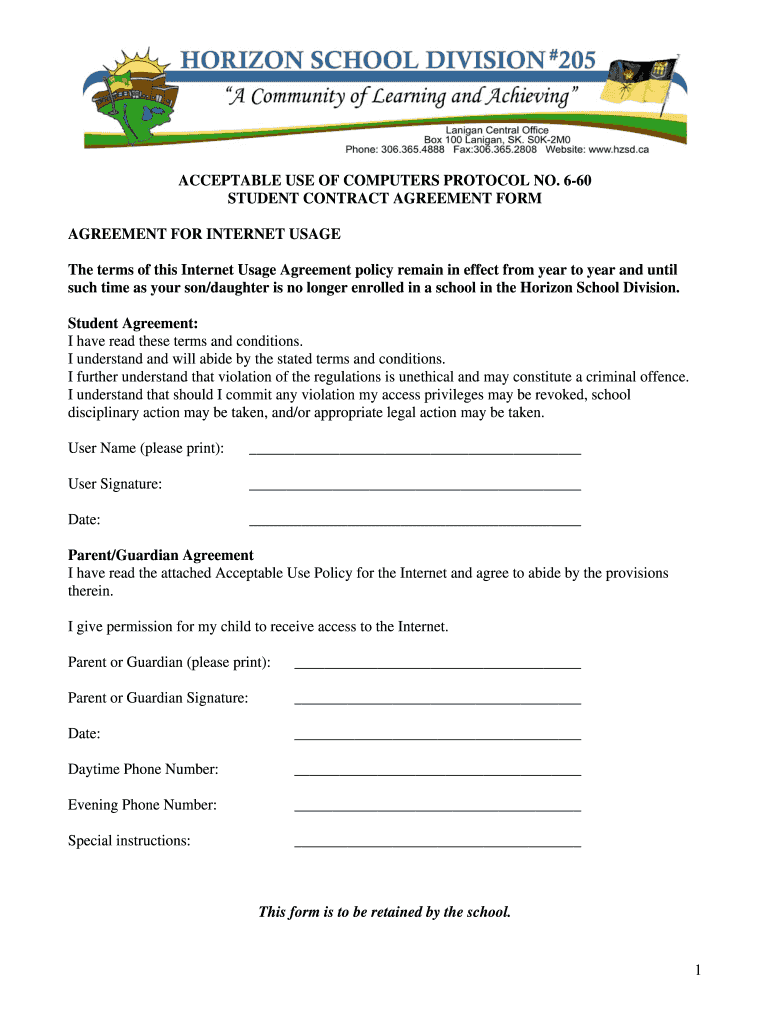 Fillable Online imperialschool hzsd ACCEPTABLE USE OF COMPUTERS ...