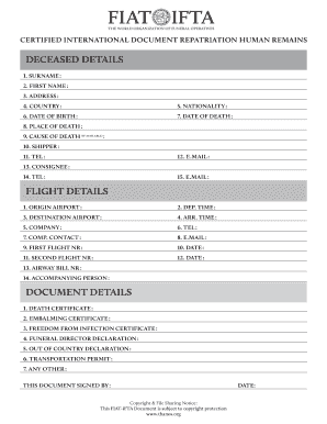 Fillable Online thanos CERTIFIED INTERNATIONAL DOCUMENT REPATRIATION ...