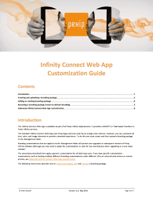 Fillable Online Infinity Connect Web App Customization Guide - Pexip Fax Email Print - pdfFiller