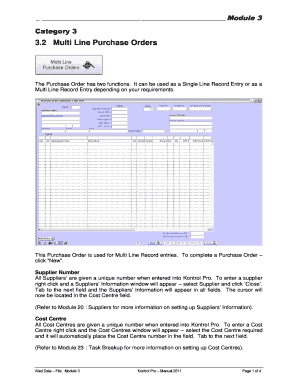 Fillable Online 32 Multi Purchase Orders - bataddatabbcombau Fax Email ...