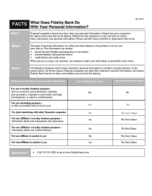 Fillable Online FACTS What Does Fidelity Bank Do Fax Email Print ...
