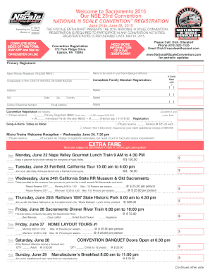 Fillable Online San Diego NSC Registration Fax Email Print - pdfFiller