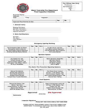 Fillable Online Firehouse Spreadsheet NBR Miami Township Fire ...