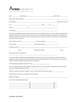 Fillable Online Date: Patient Name: Patient DOB: Fax Email Print - pdfFiller