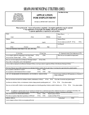 Fillable Online Application - blank for SMU (002) Fax Email Print ...