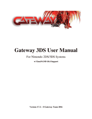 Fillable Online Gateway 3DS User Manual Fax Email Print - pdfFiller
