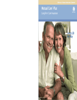 Fillable Online A Shoppers Guide to LongTerm Care Insurance and outline ...