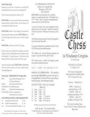 Fillable Online castlechess co Castle Chess News Castle Chess Castle ...