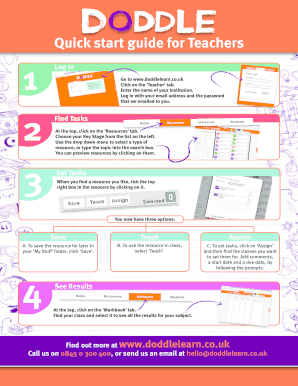 Fillable Online Quick start guide for Teachers Fax Email Print - pdfFiller