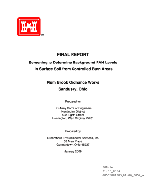 Fillable Online lrh-apps usace army Final Report Screening to Determine ...