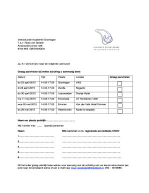 Fillable Online verloskunde-academie Datum Tijd Plaats Locatie ...