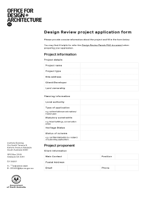Fillable Online integrateddesign sa gov 121121 DRP Project Application ...