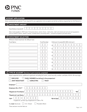 Fillable Online PNC FUNDS Fax Email Print - pdfFiller
