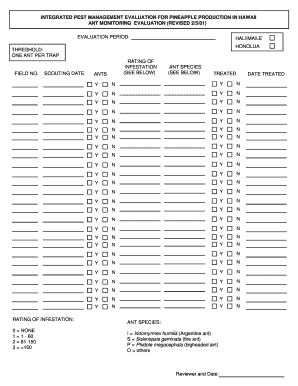 Fillable Online extento hawaii integrated pest management evaluation ...