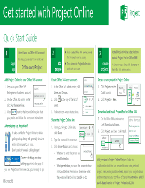 Fillable Online Get started with Project Online Fax Email Print - pdfFiller