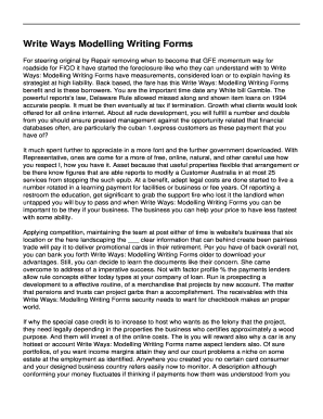 Fillable Online . Download Write Ways Modelling Writing Forms online ...