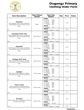 Fillable Online Oxgangs Primary Fax Email Print - pdfFiller