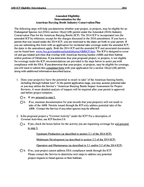 Fillable Online fws ABB ICP Eligibility Determination Fax Email Print ...