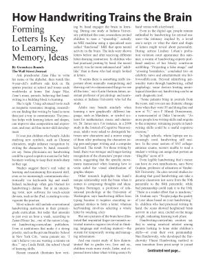 Fillable Online How Handwriting Trains the Brain Fax Email Print ...