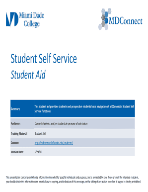 Fillable Online This student aid provides students and prospective students basic navigation of ...