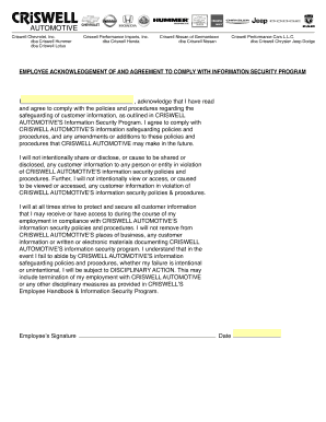 Fillable Online Agreement to Comply w-ISP Form.pdf - CRISWELL EMPLOYEE ...