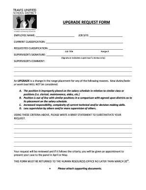 Fillable Online Upgrade Request 21214 Fax Email Print - pdfFiller