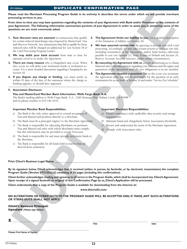 Fillable Online Download Merchant Program Guide - DTI Credit Fax Email ...