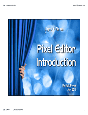 Fillable Online Pixel Editor Fax Email Print - pdfFiller