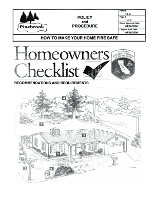 Fillable Online P&P 12-3-Form-CDF-Check List- How to Make Your Home ...