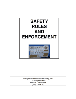 Fillable Online SAFETY RULES AND ENFORCEMENT - web-ers.com Fax Email ...