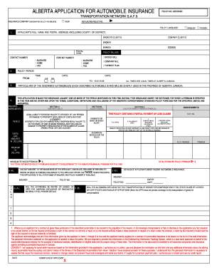 Fillable Online finance alberta SAF #9 - Standard Application Form ...