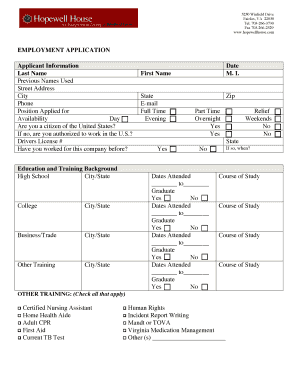 Fillable Online hopewellhouse NEW APPLICATION2012.docx Fax Email Print - pdfFiller