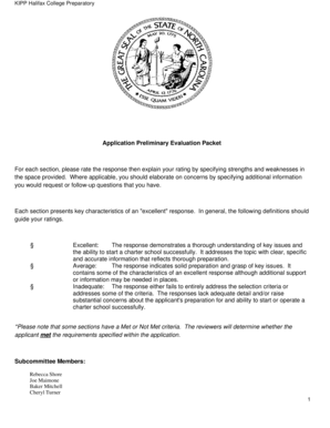 Fillable Online ncpublicschools KIPP Halifax College Preparatory ...
