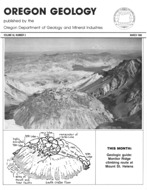 Fillable Online oregongeology OREGON GEOLOGY published by the Oregon ...