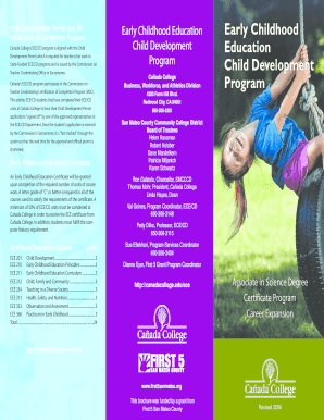 Fillable Online canadacollege Child Development Permit and the Fax ...