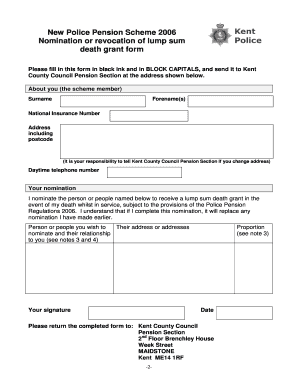 Fillable Online New-police-pension-scheme-nomination-or-revocation-of ...