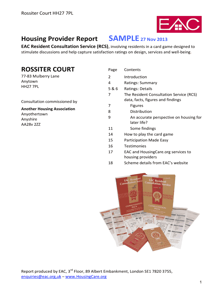 Fillable Online housingcare SAMPLE report - HousingCare.org - housingcare Fax Email Print ...