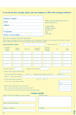 Fillable Online Housing Benefit Claim Form Fax Email Print - pdfFiller