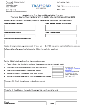 Fillable Online Prior Notification (Householder Extensions) Application ...