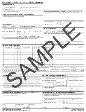 Orthodontic Claim Sample - Fill Online, Printable, Fillable, Blank ...