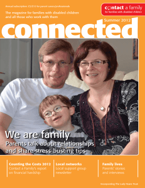 Fillable Online We are family - Contact a Family Fax Email Print ...