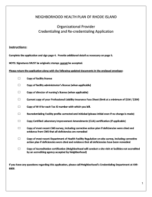 Fillable Online NEIGHBORHOOD HEALTH PLAN OF RHODE ISLAND ... Fax Email ...