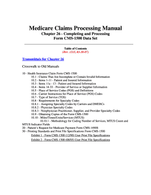 Fillable Online 1215, 03-30-07) Transmittals for Chapter 26 Crosswalk ...