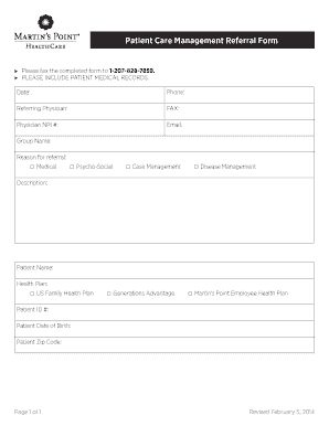 Care Management Referral Forms - Fill Online, Printable, Fillable ...